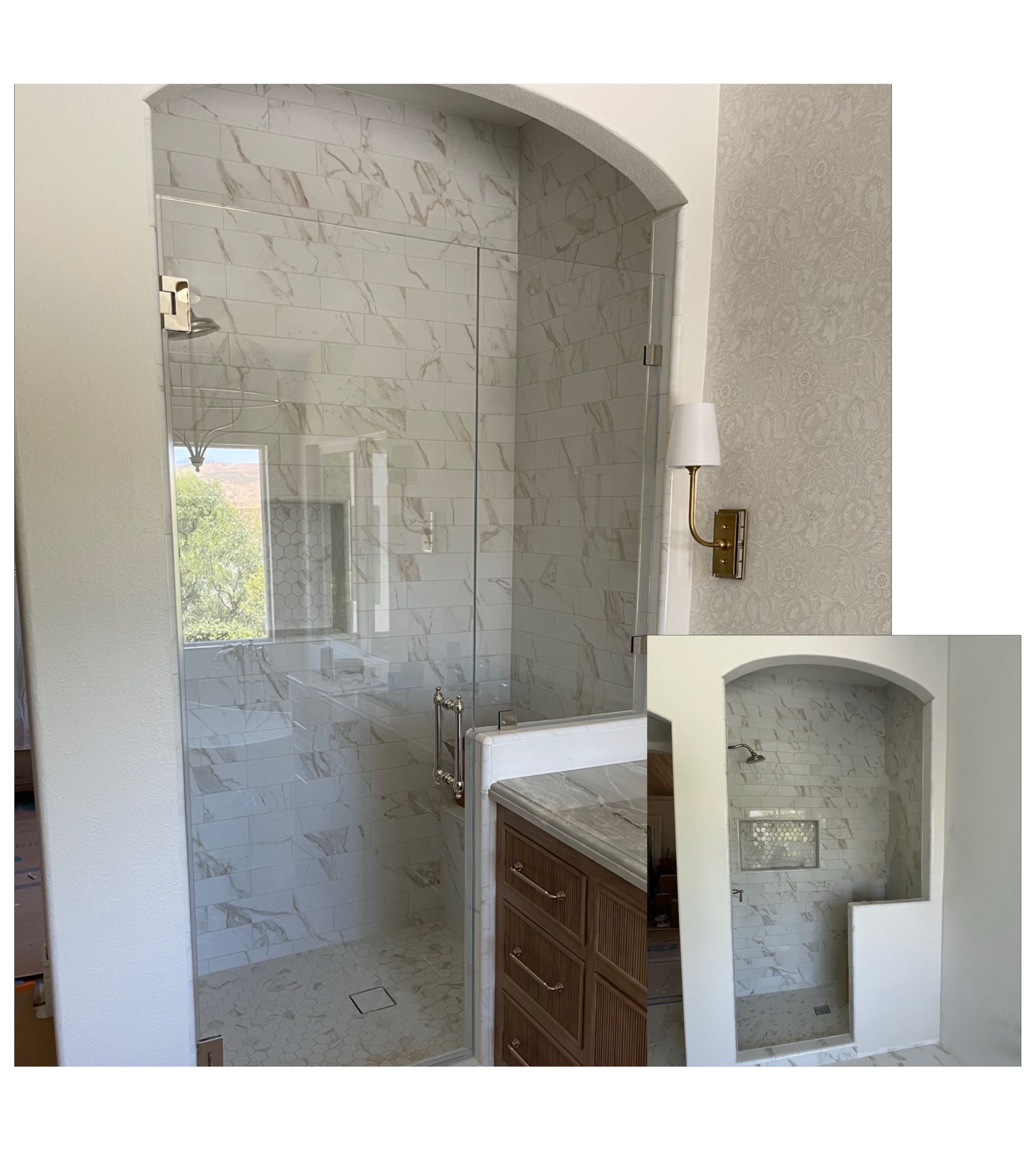 Before & After | Valencia Custom Shower Doors