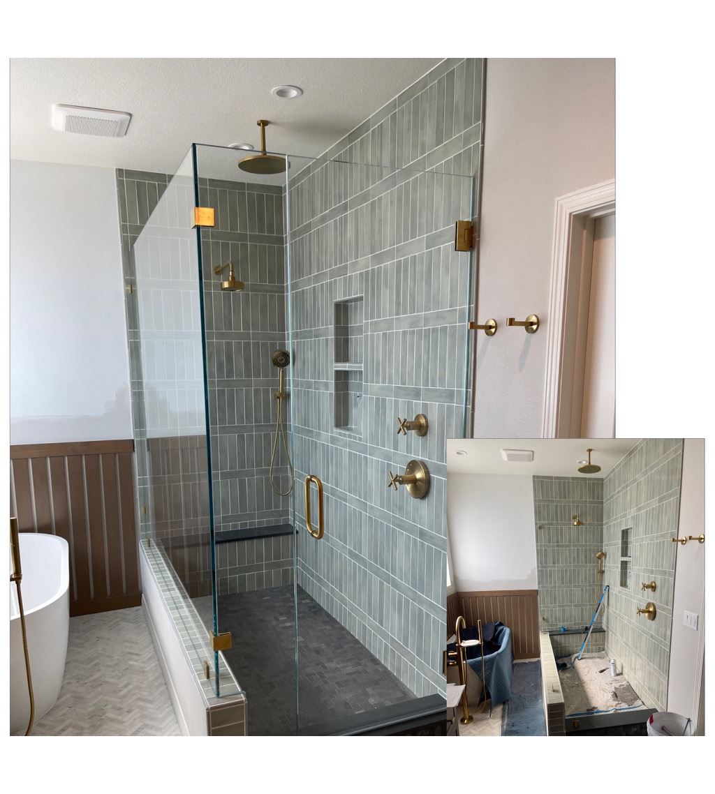 Before & After | Valencia Custom Shower Doors